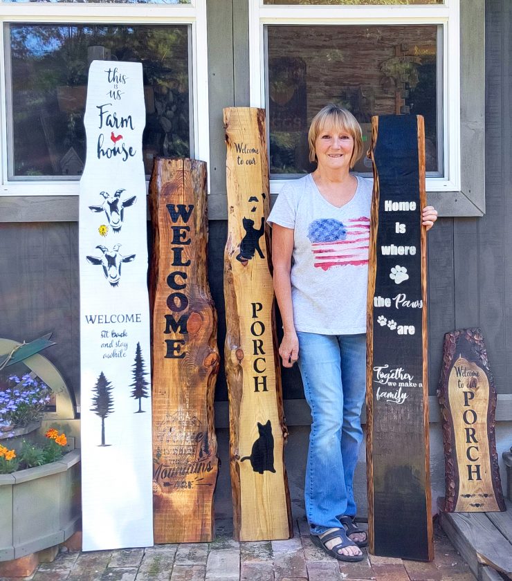 Local woman handcrafts ‘porch signs’ | News, Sports, Jobs - The Express